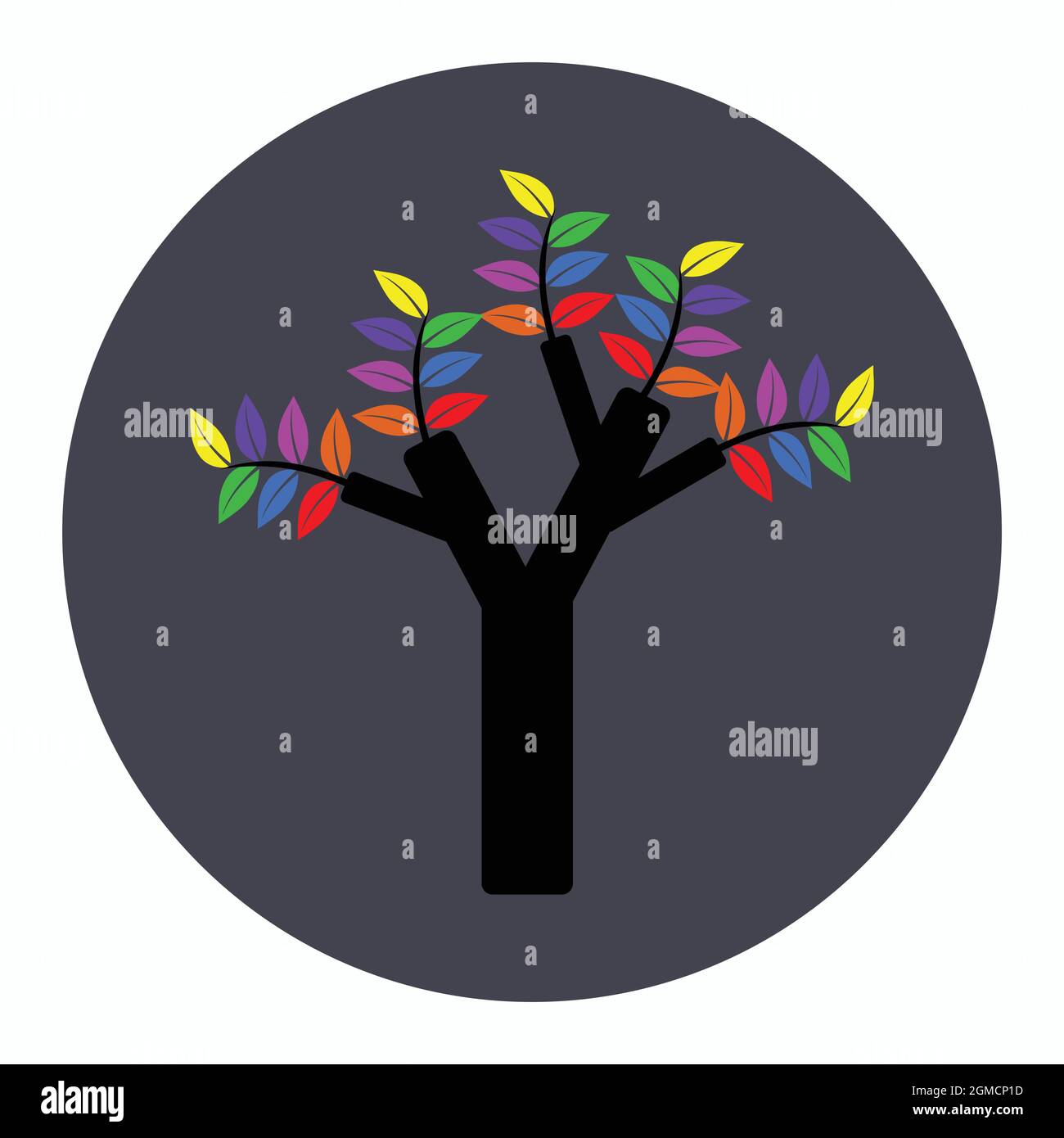 Rainbow material woman Stock Vector Images - Alamy