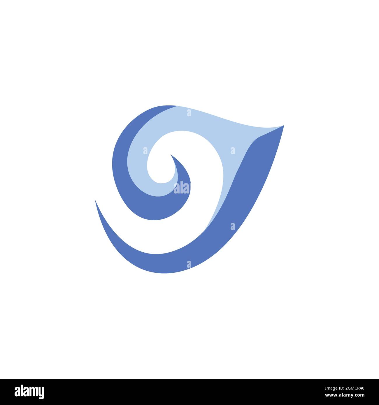 abstract wave letter J logo icon flat concept vector graphic design ...