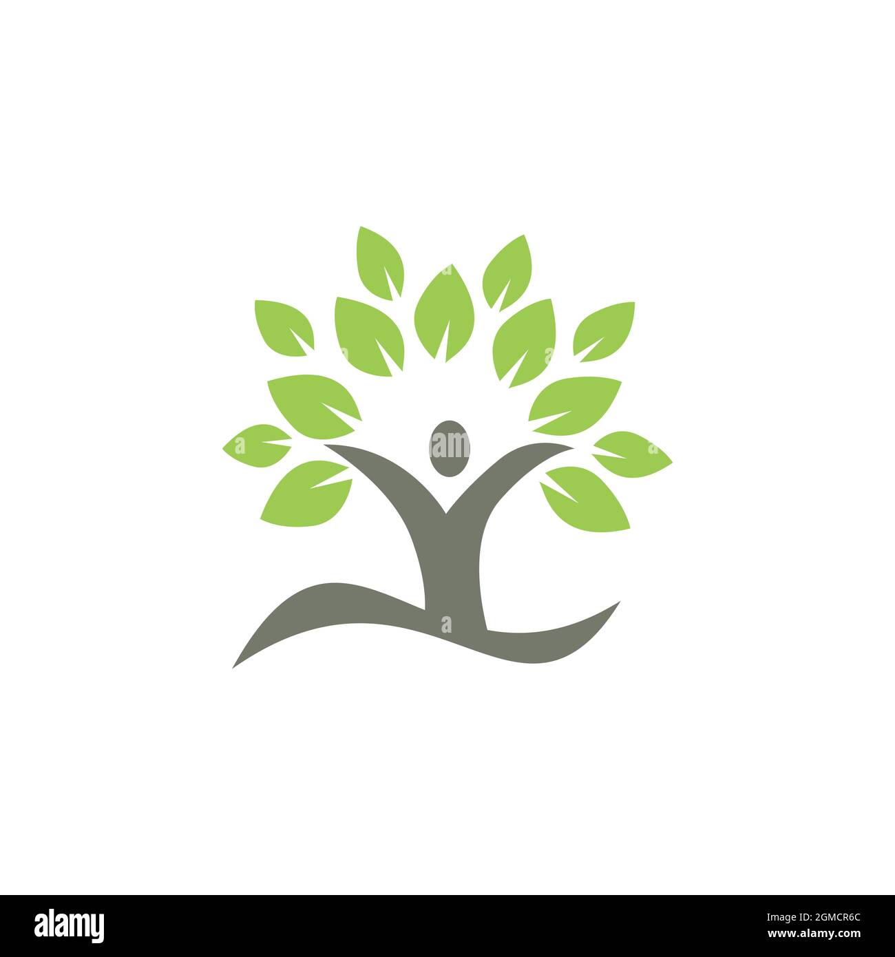 people tree save nature logo icon flat concept vector graphic design ...