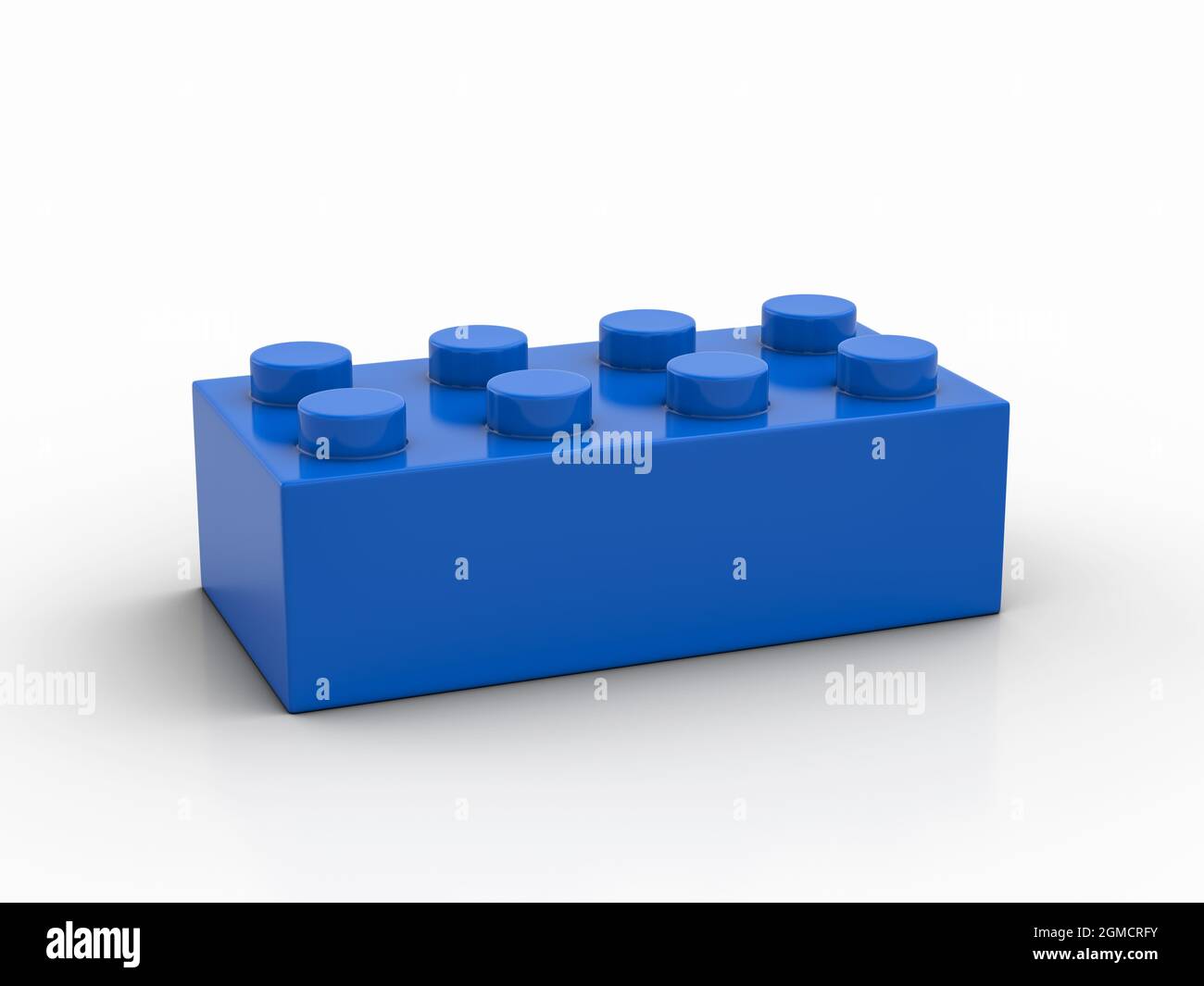 Toy block on a white background. 3d illustration Stock Photo - Alamy