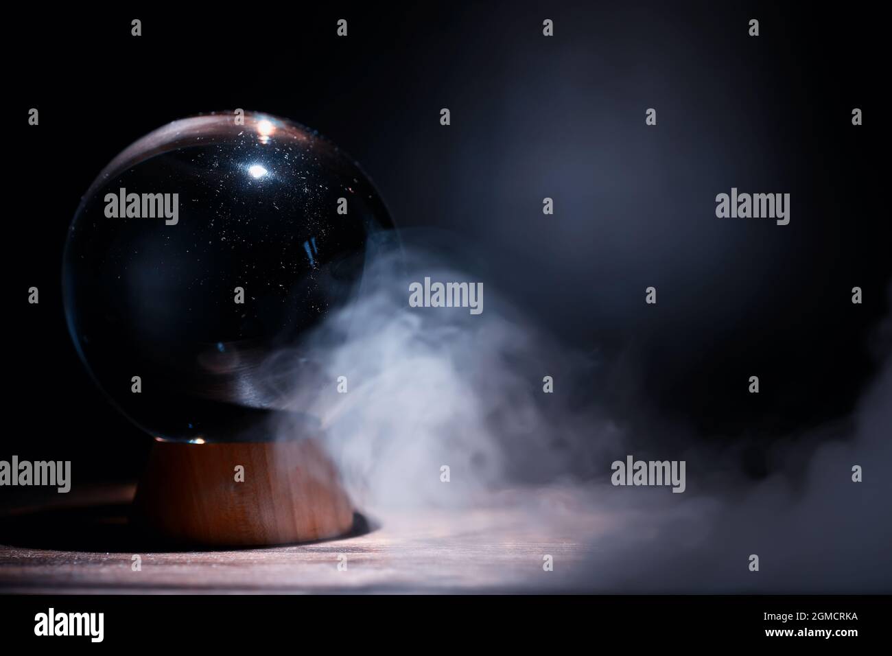 Crystal ball predict the fate. Guessing for the future Stock Photo - Alamy