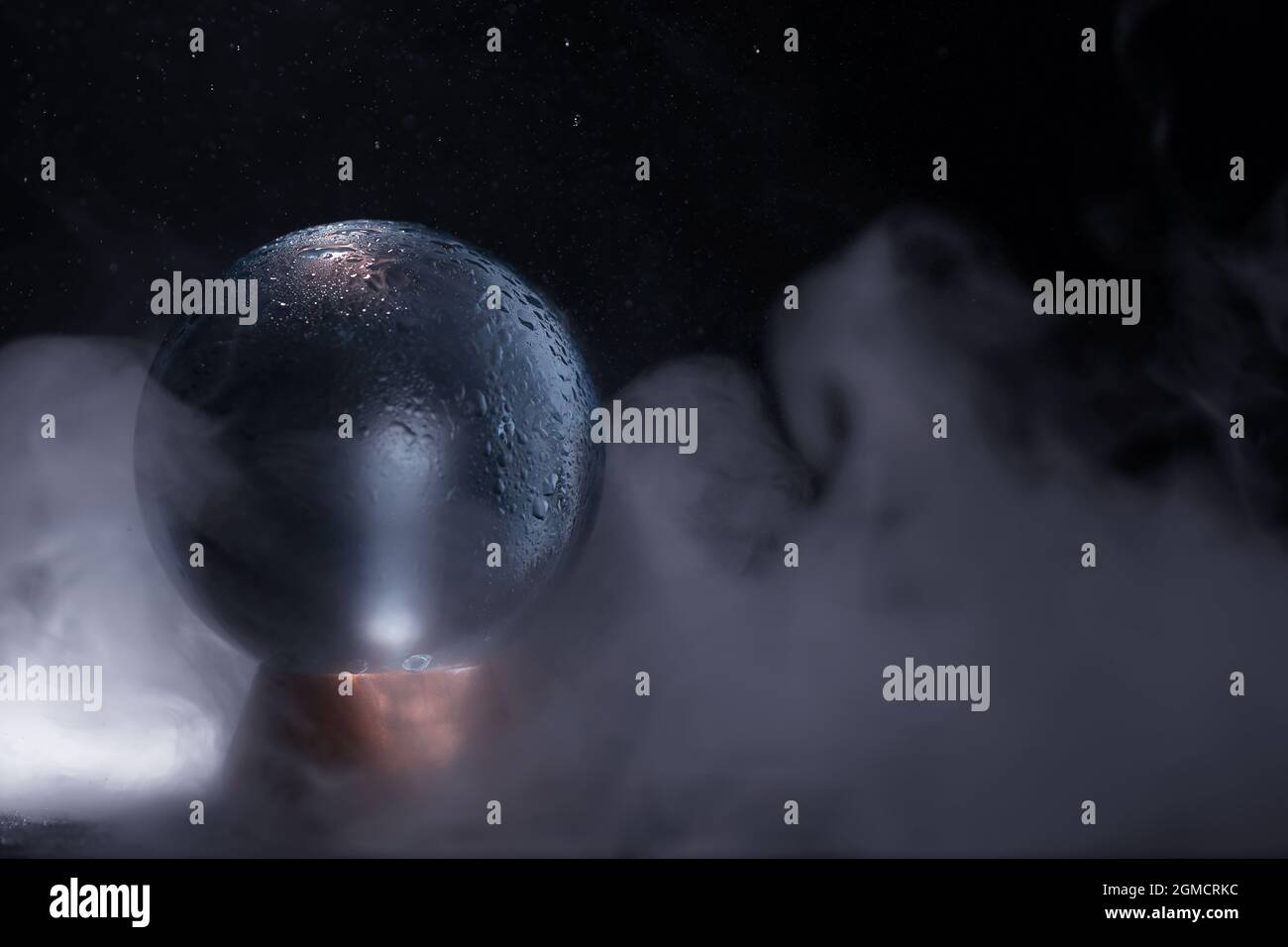 Crystal ball predict the fate. Guessing for the future Stock Photo - Alamy