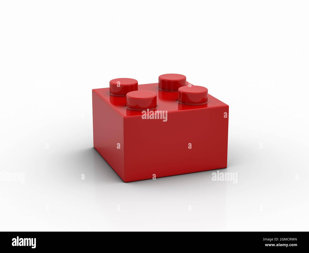 Toy block on a white background. 3d illustration Stock Photo - Alamy