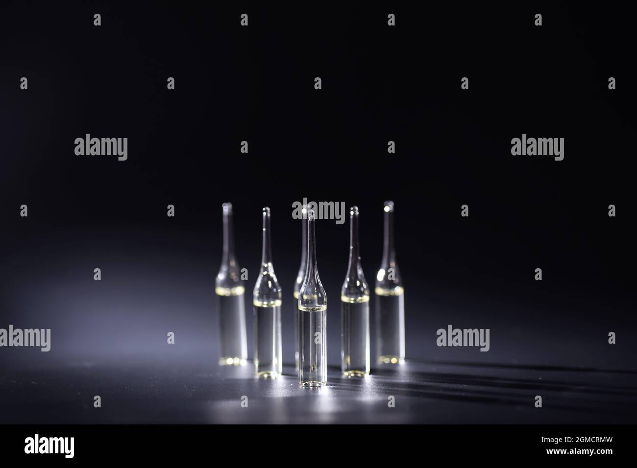 Medical drug in ampoules. Medicines for injection Stock Photo - Alamy