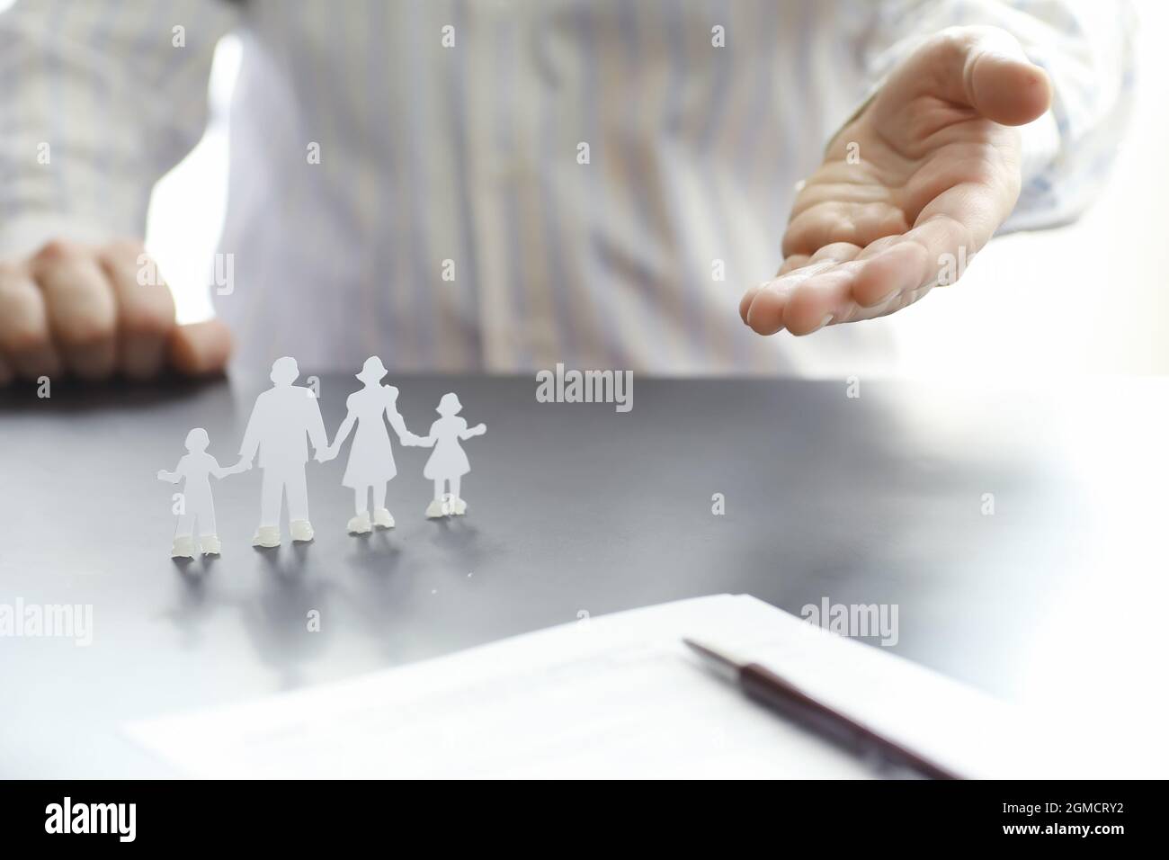 Insurance collateral concept. Life and property insurance. A ...