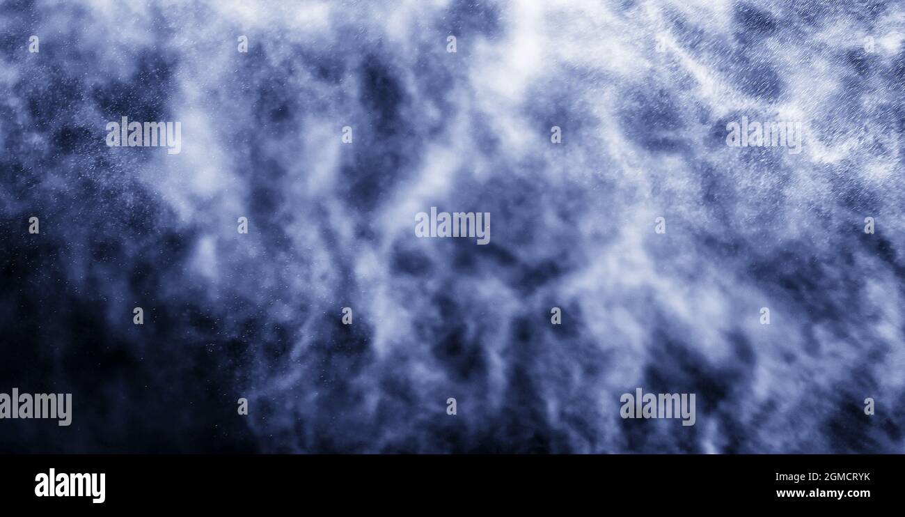 A stream of water and a cloud of drops from the atomizer Stock Photo ...