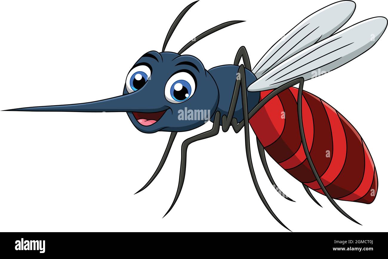 Cute Mosquito cartoon vector illustration Stock Vector Image & Art - Alamy