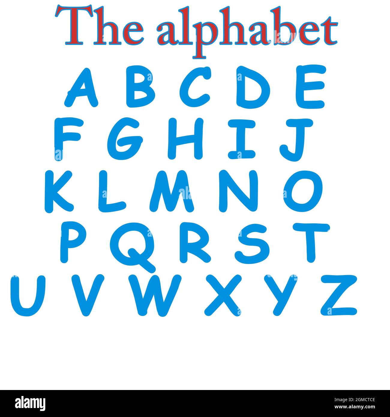 the letters of the alphabet - illustration Stock Photo - Alamy
