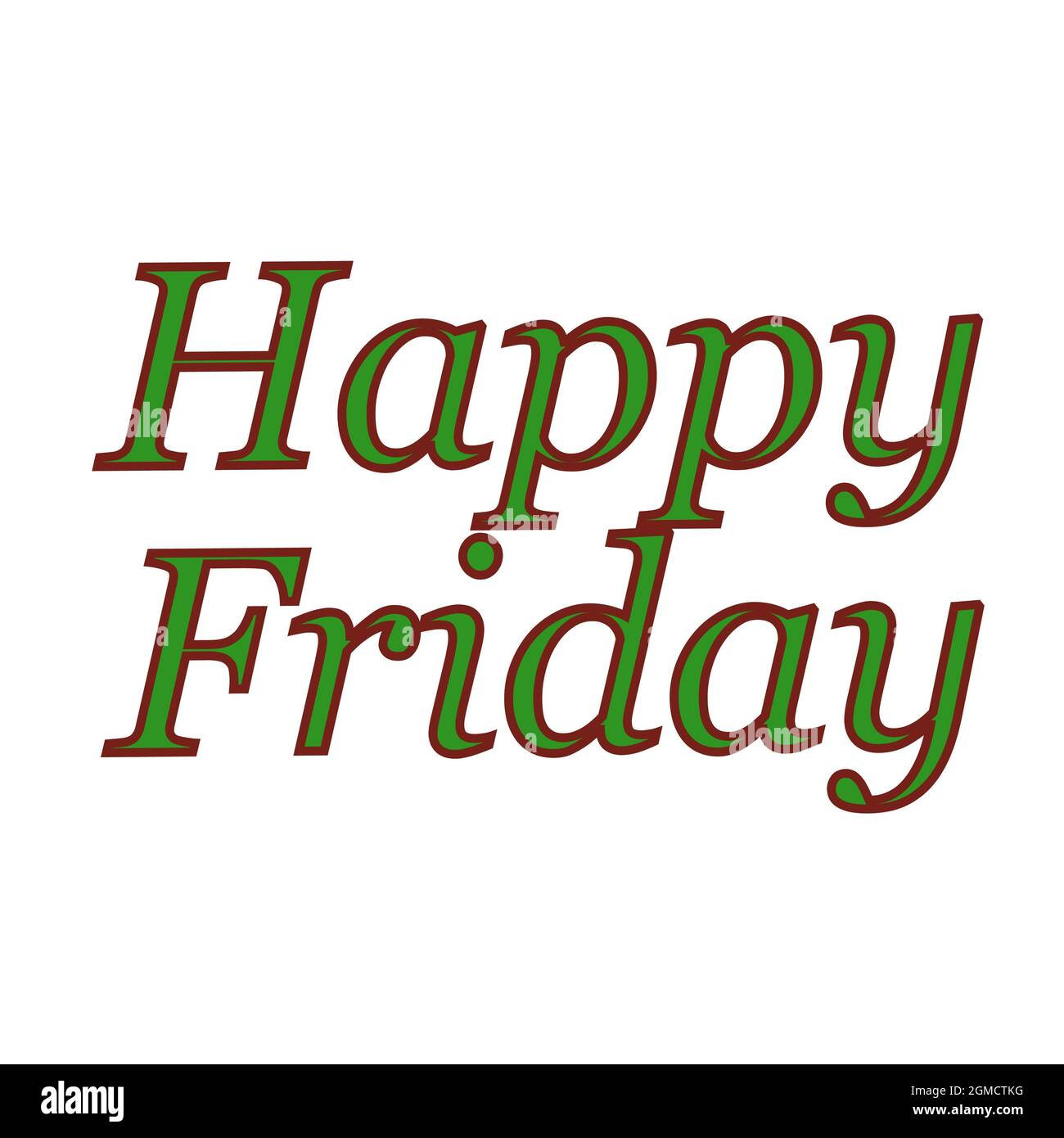 Happy Friday text - illustration Stock Photo - Alamy