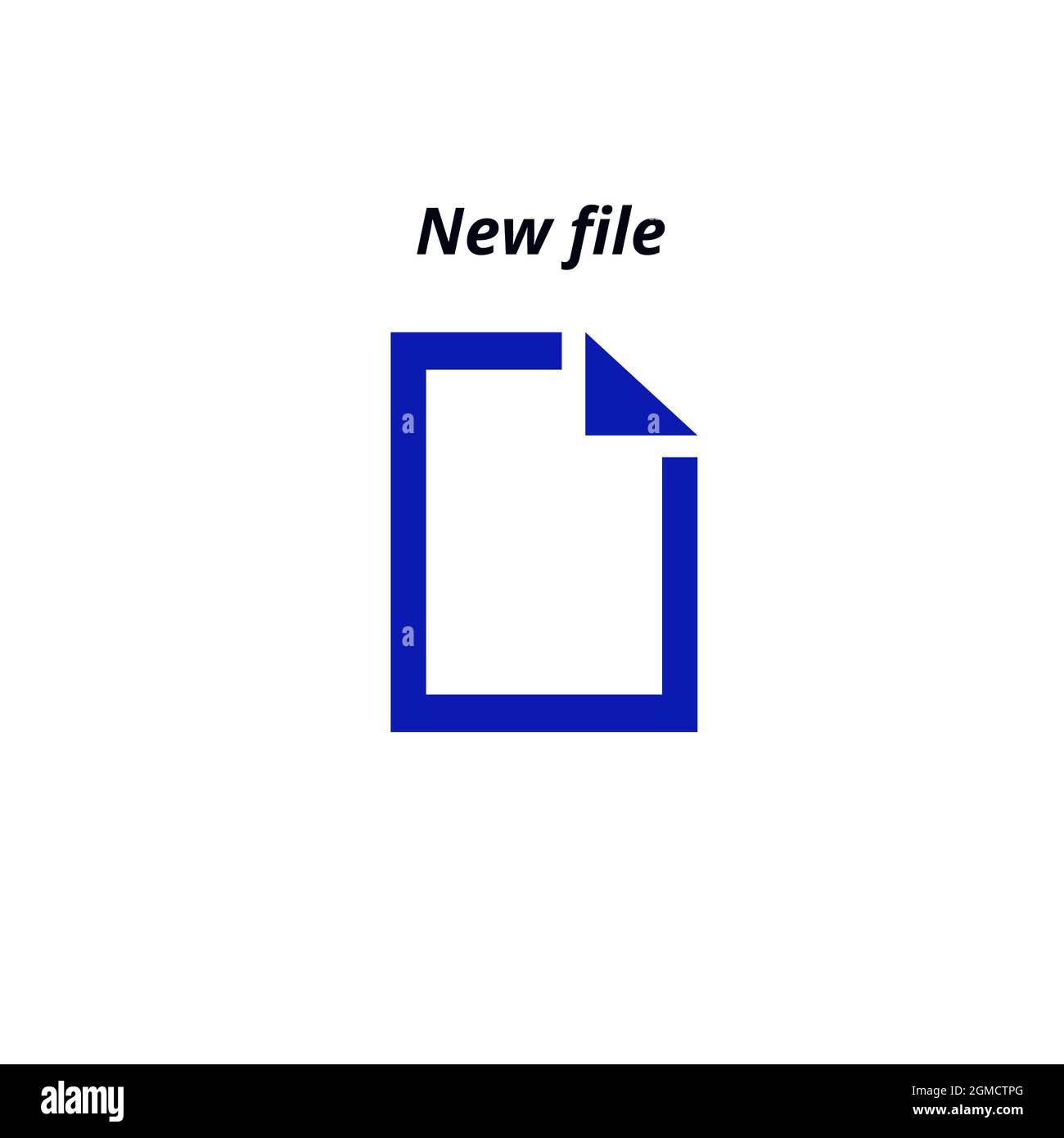 file sign and text isolated on white - illustration Stock Photo - Alamy