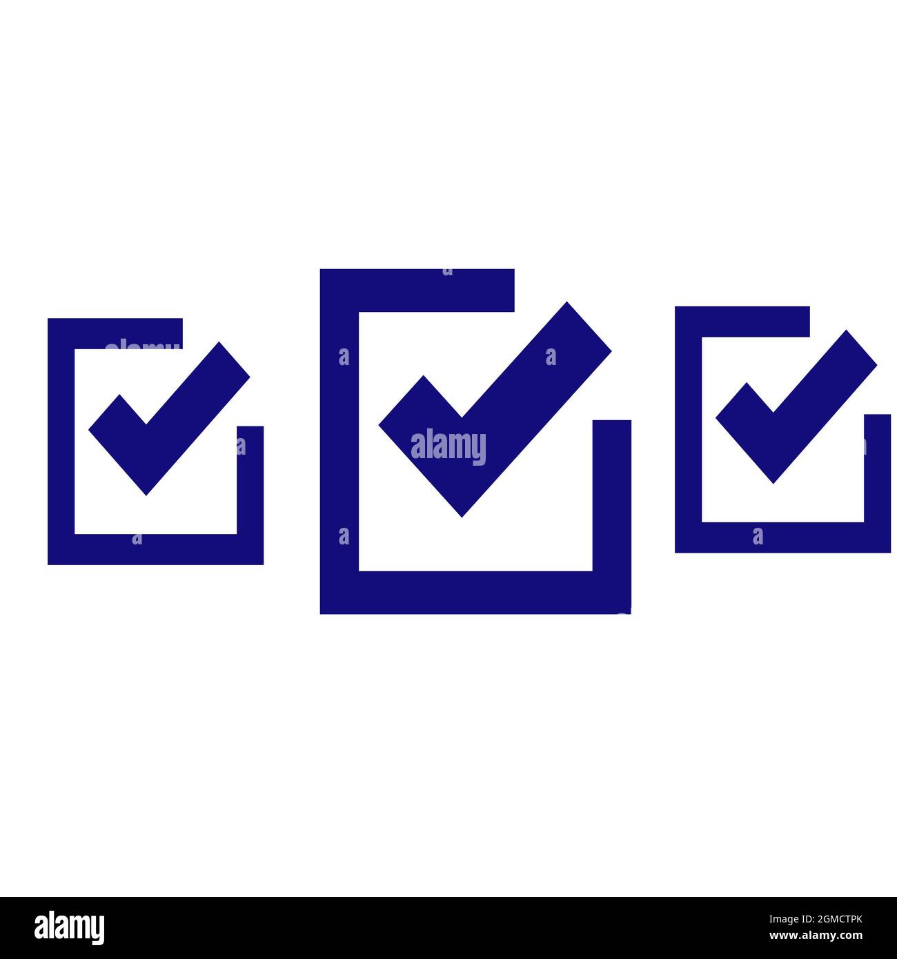 the approved sign in a box - illustration Stock Photo - Alamy