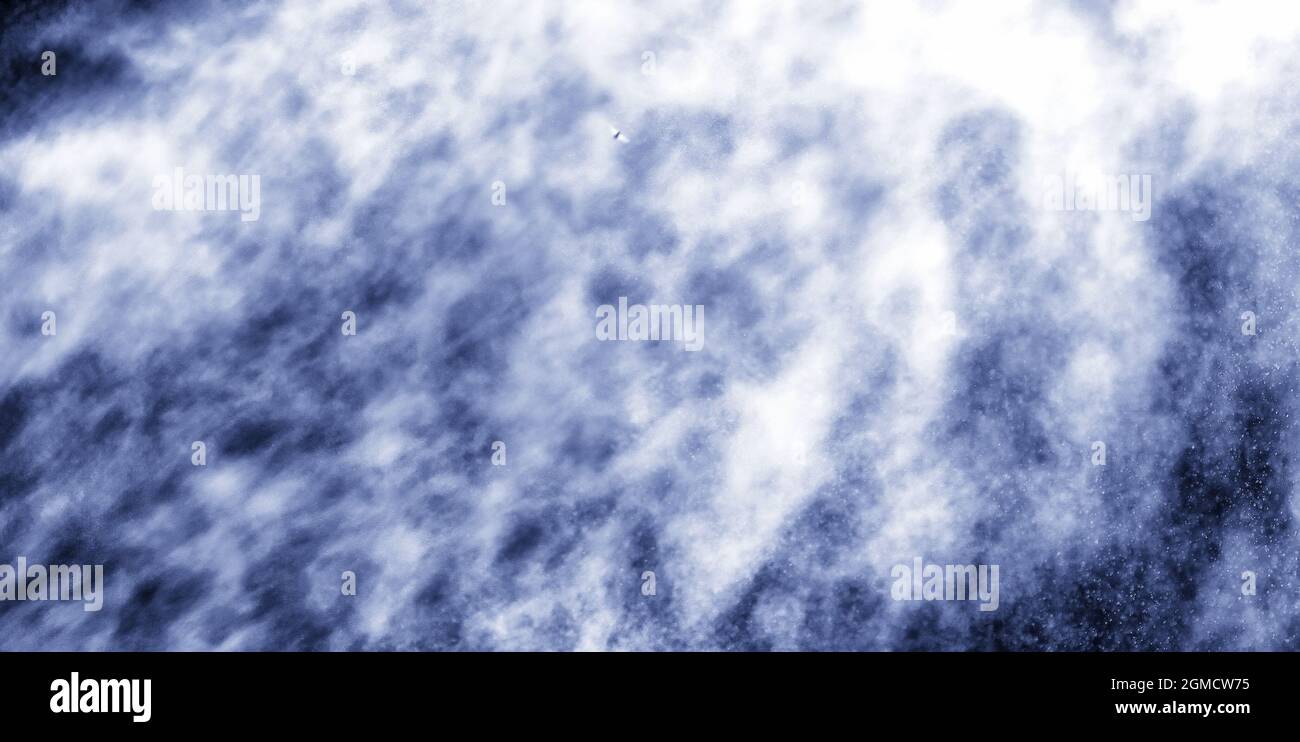 A stream of water and a cloud of drops from the atomizer Stock Photo ...