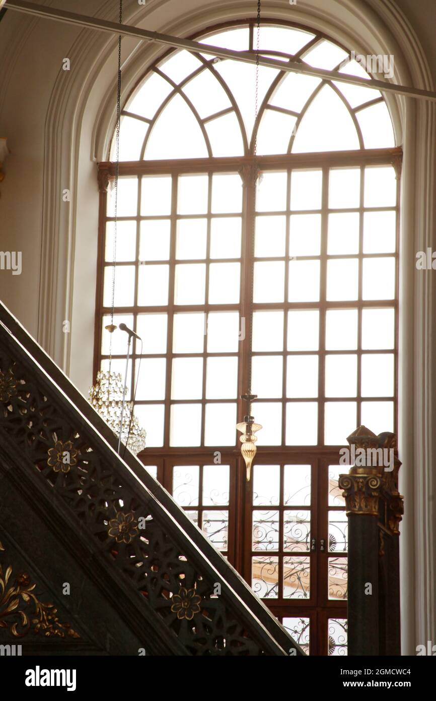 Interior view of Aziziye Mosque. Ottoman architecture Stock Photo - Alamy