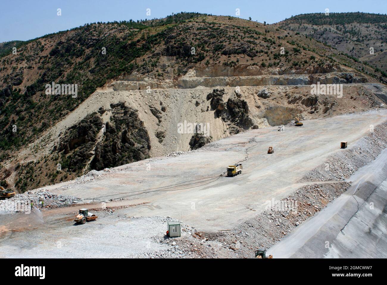 dam construction stage construction site Stock Photo - Alamy
