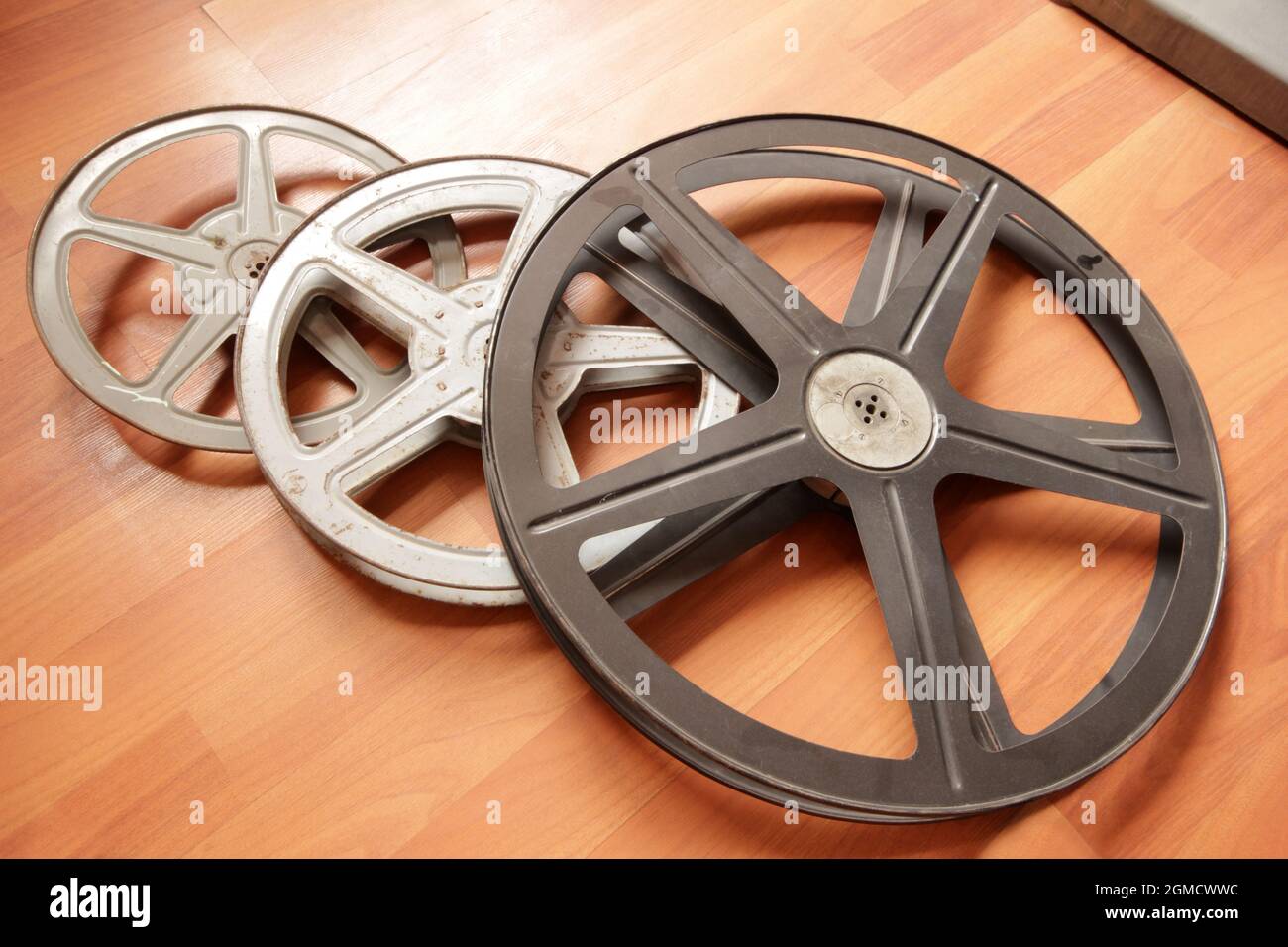 Old movie reels. History and memories Stock Photo - Alamy