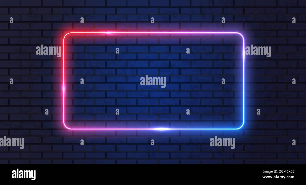 Neon frame for your design Stock Vector Image & Art - Alamy