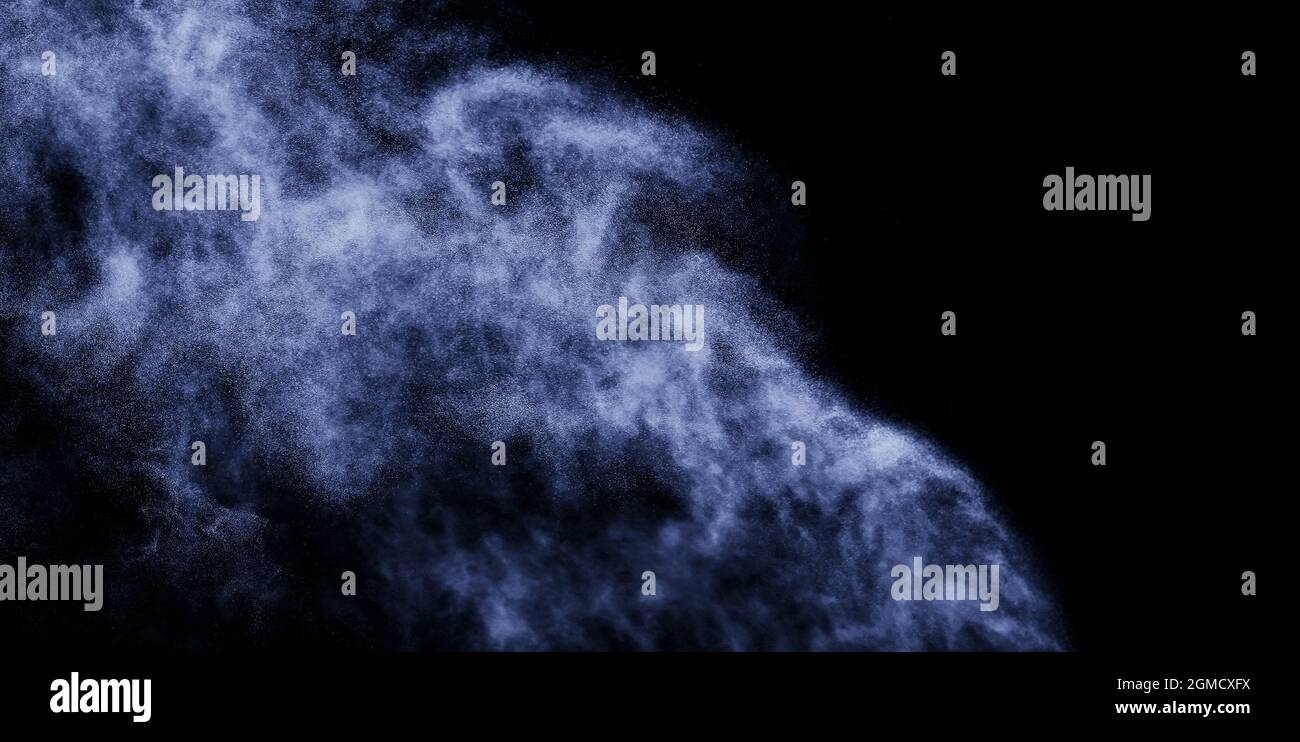 A stream of water and a cloud of drops from the atomizer Stock Photo ...