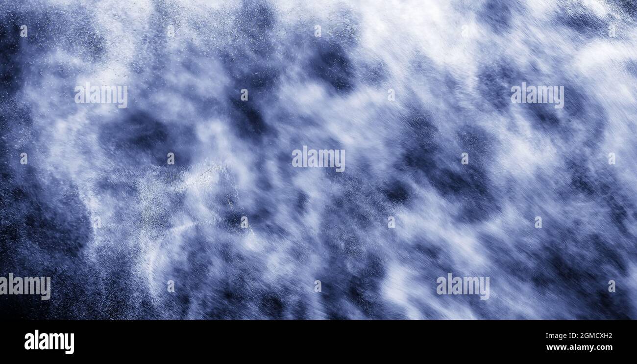 A stream of water and a cloud of drops from the atomizer Stock Photo ...