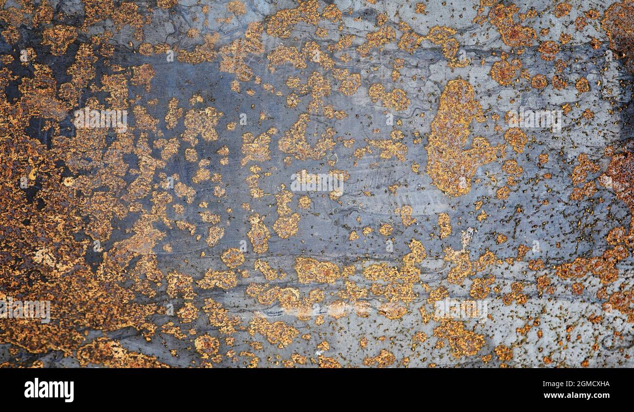 The texture is metallic. Industrial background from an old rusty metal ...