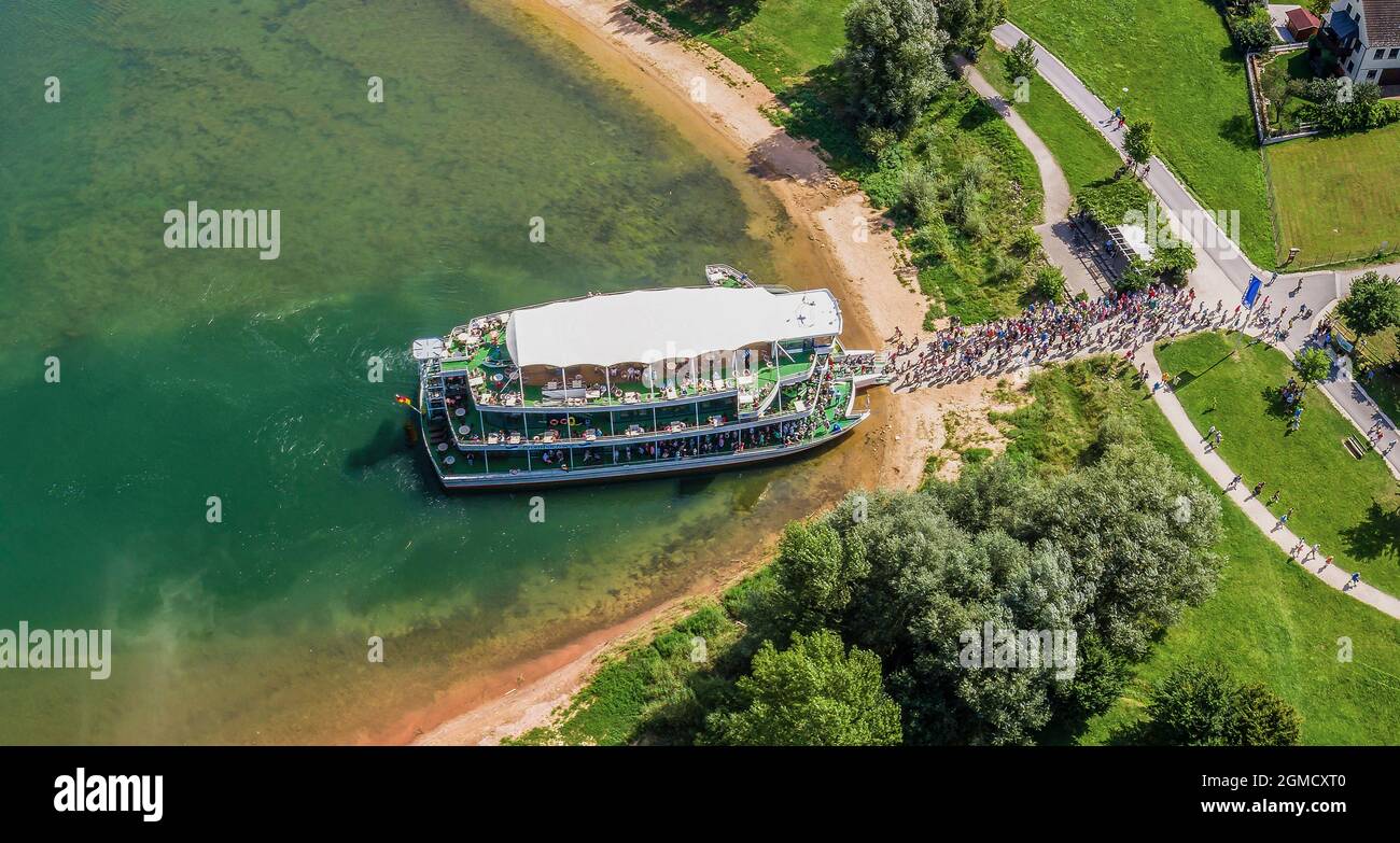 Views of Ramsberg and the Great Brombach Lake, the largest lake in the ...