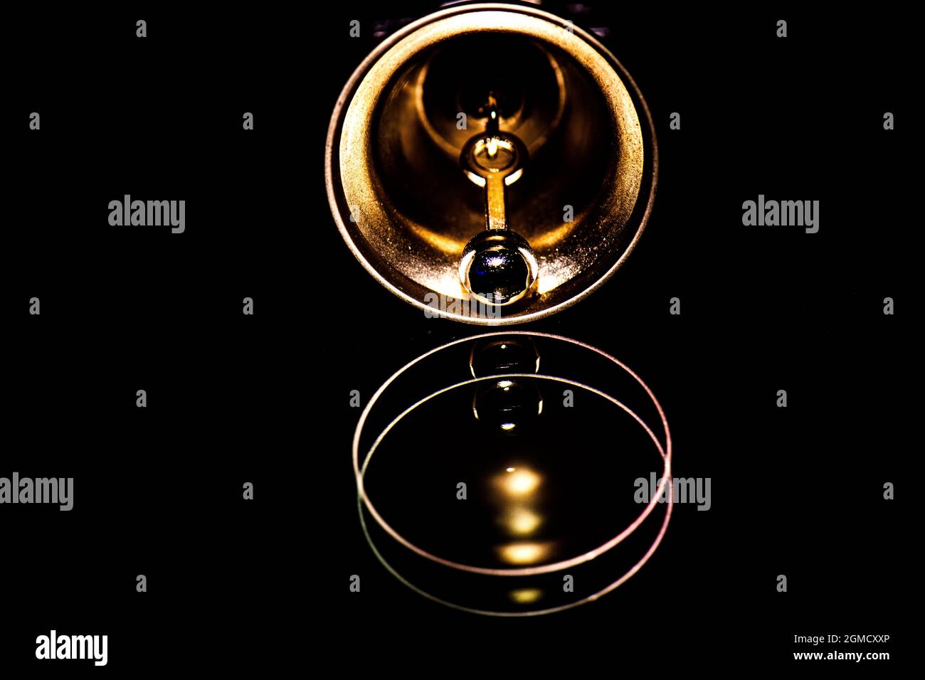 Bell and its reflection Stock Photo - Alamy