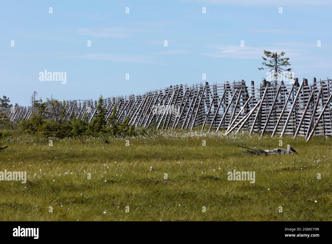 Permanent snow fence hi-res stock photography and images - Alamy