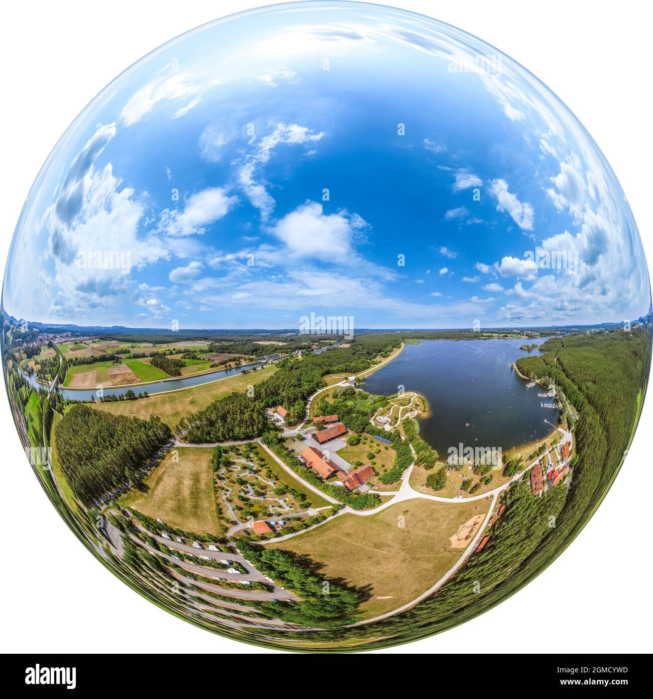Aerial view heuberg lake hi-res stock photography and images - Alamy