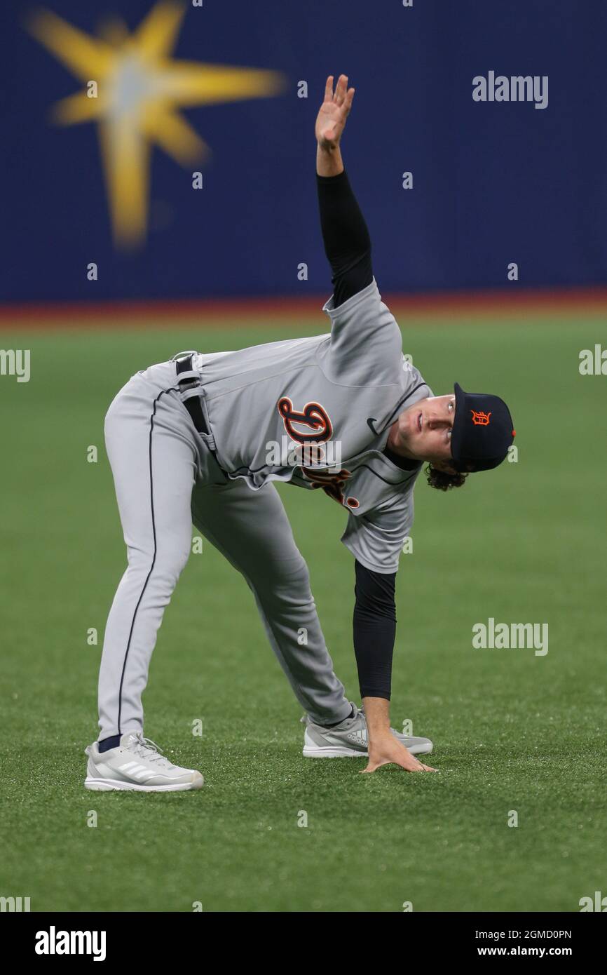 St. Petersburg, FL. USA; Detroit Tigers starting pitcher Casey Mize (12 ...