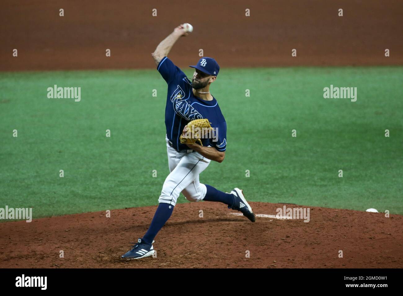 St. Petersburg, FL. USA; Tampa Bay Rays relief pitcher Nick Anderson ...