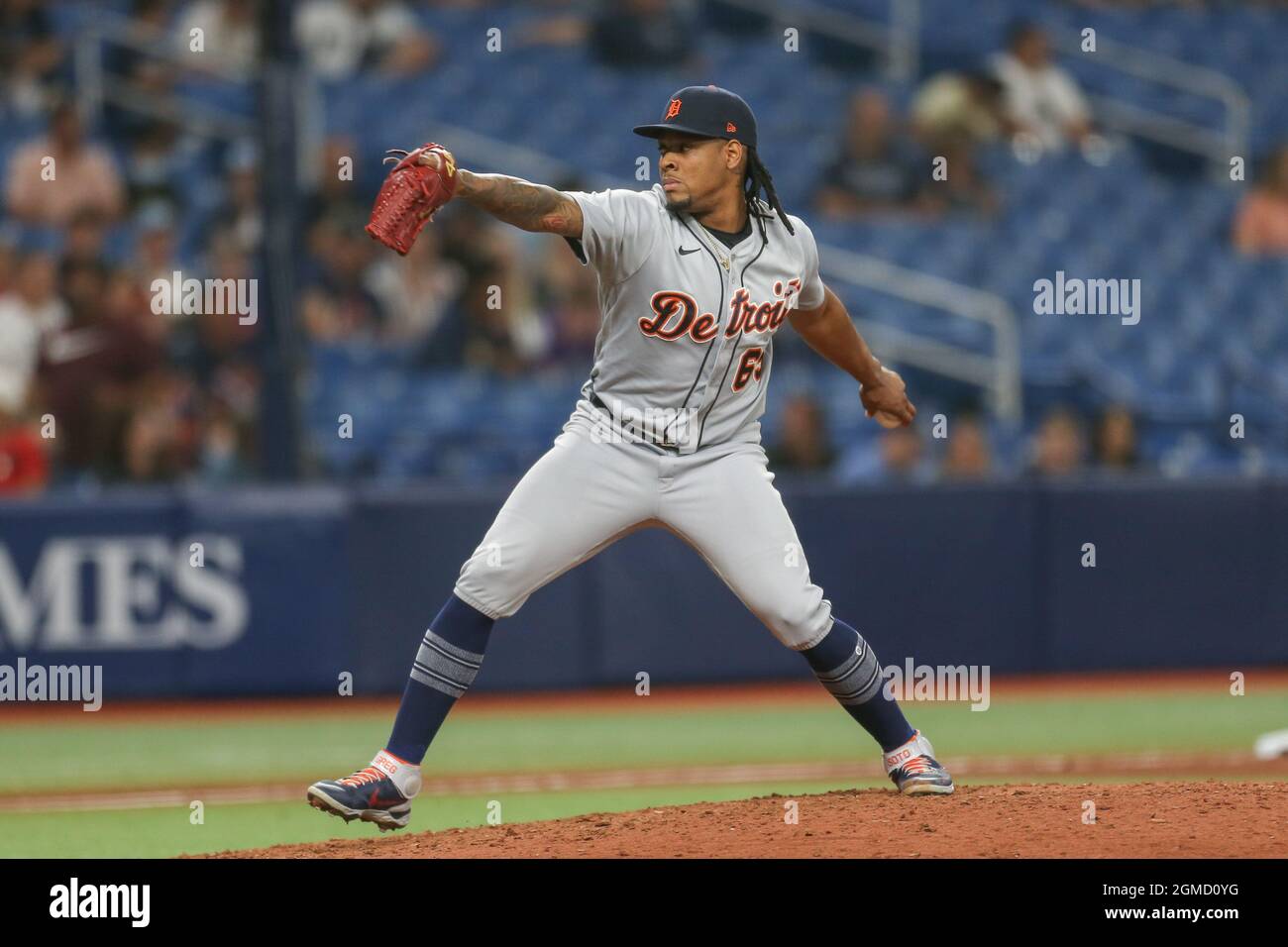 St. Petersburg, FL. USA; Detroit Tigers pitcher Gregory Soto (65 ...