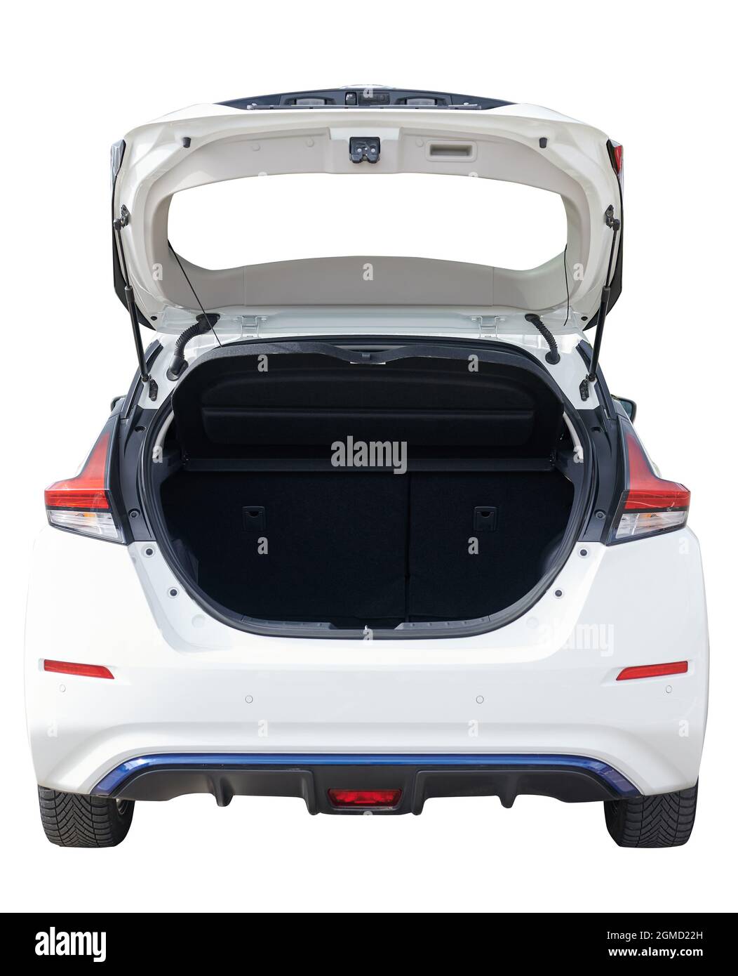 Back car with open trunk isolated on studiobackground Stock Photo - Alamy