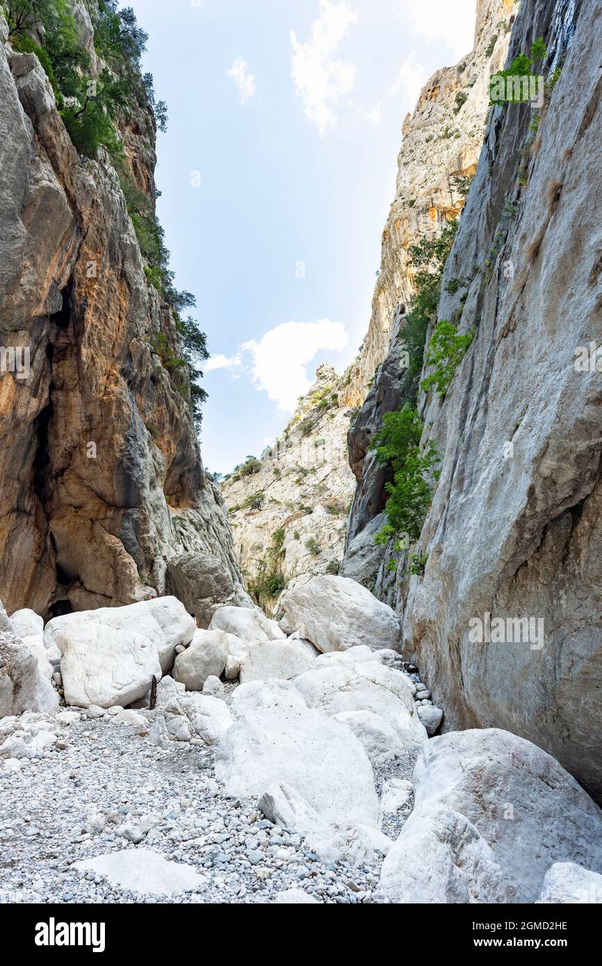 Stunning view of the Gorropu gorge Stock Photo - Alamy