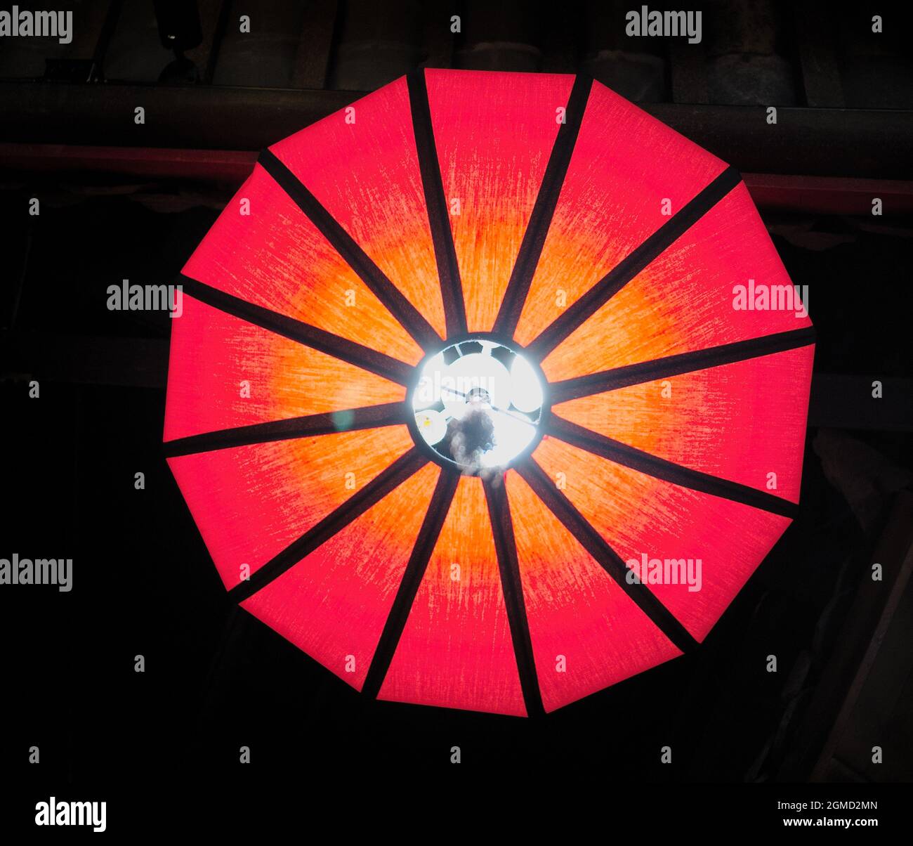 Red Chinese lamp closeup Stock Photo - Alamy