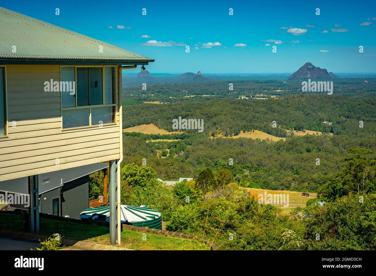 Maleny, Queensland, Australia - Glass House mountain range as seen from ...