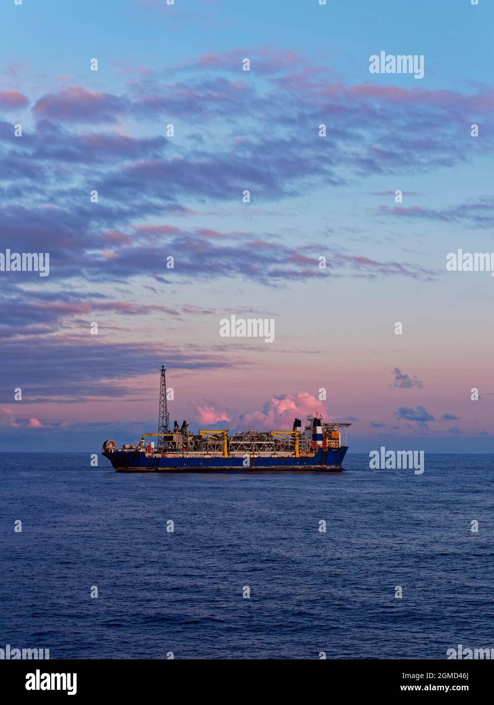 The Alvheim FPSO situated in the Norwegian North Sea attached to its ...