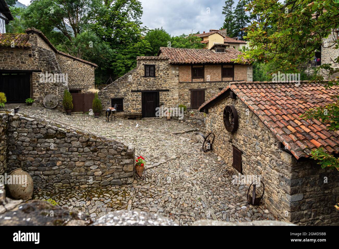 Potes village in Cantabria, Spain Stock Photo - Alamy