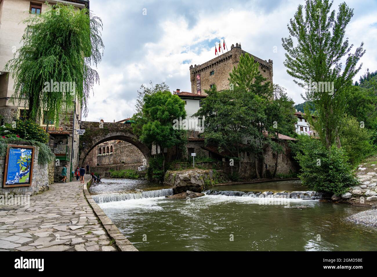 Potes village in Cantabria, Spain Stock Photo - Alamy