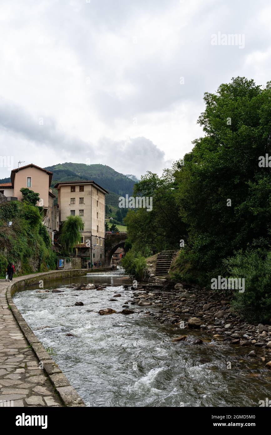 Potes village in Cantabria, Spain Stock Photo - Alamy