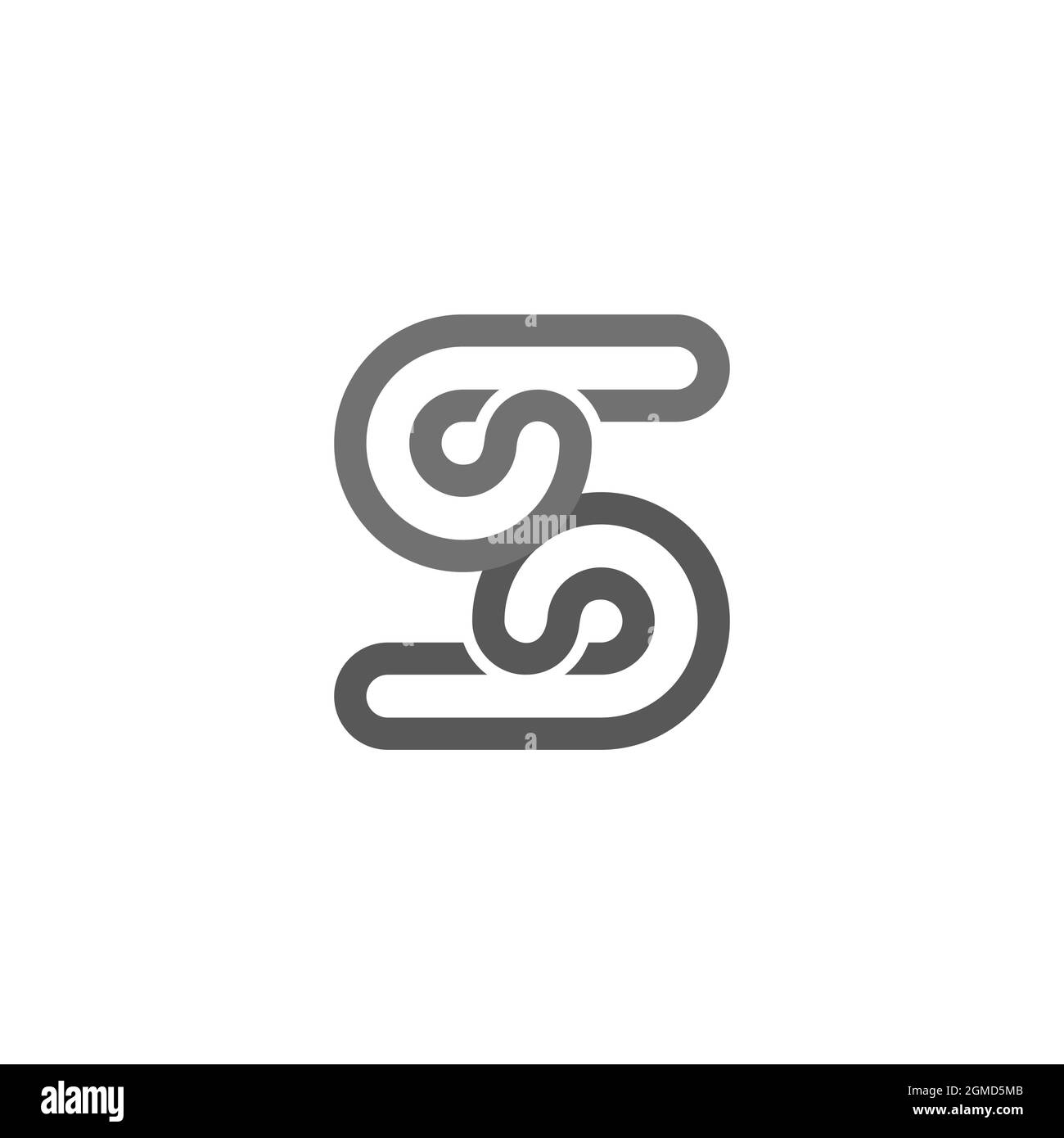letter s motion wheel abstract loop line logo vector Stock Vector Image ...