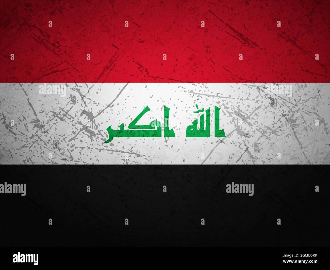 Grunge Iraq flag textured background. Vector illustration Stock Vector ...