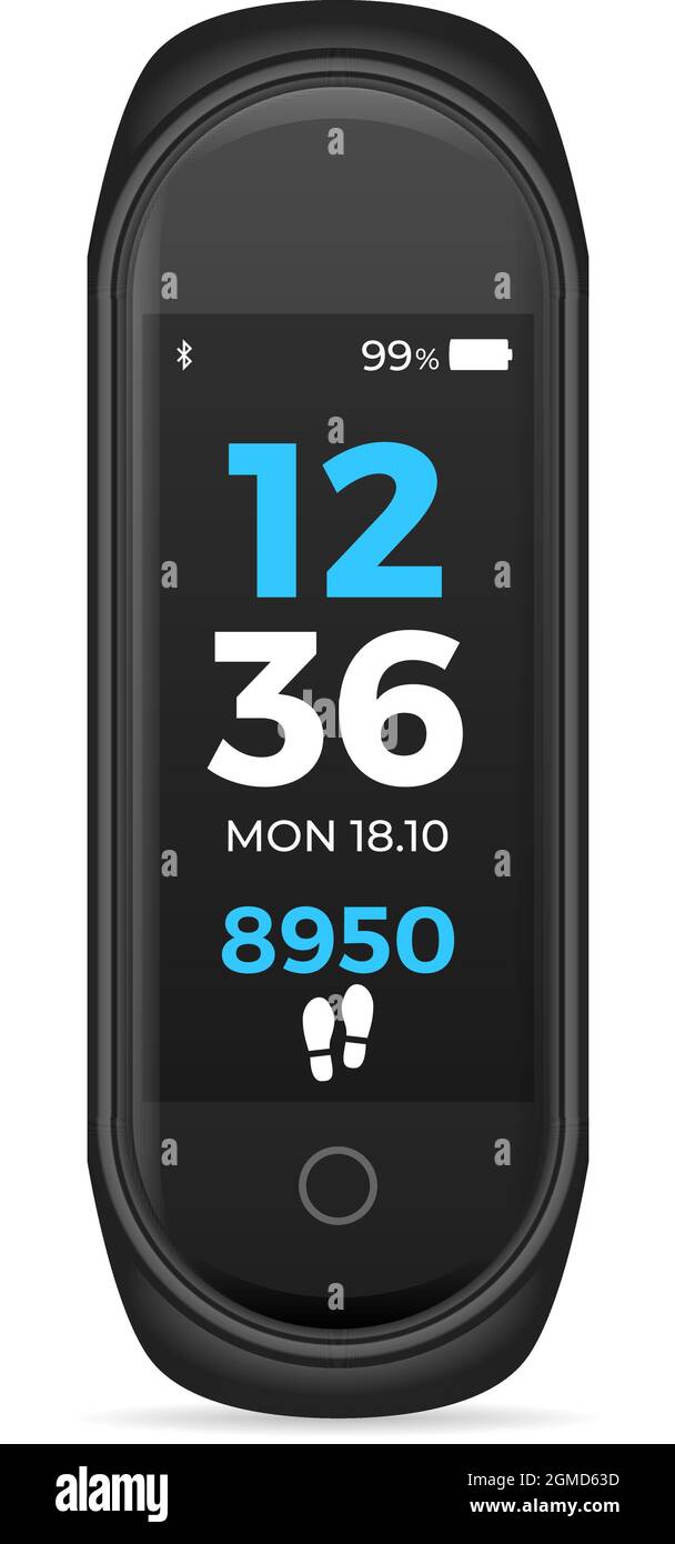 Smart band on a white background. Vector illustration Stock Vector ...