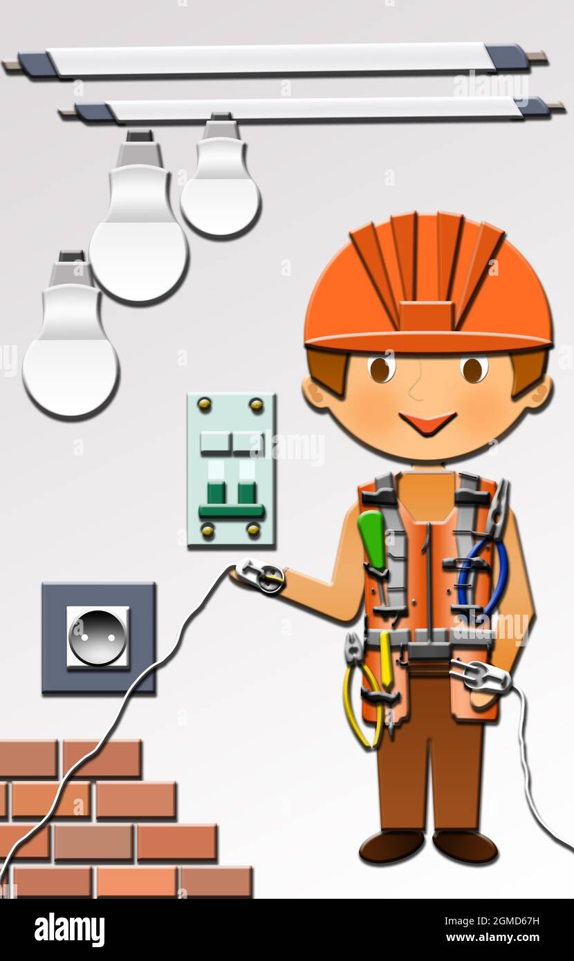 Electrician Cartoon