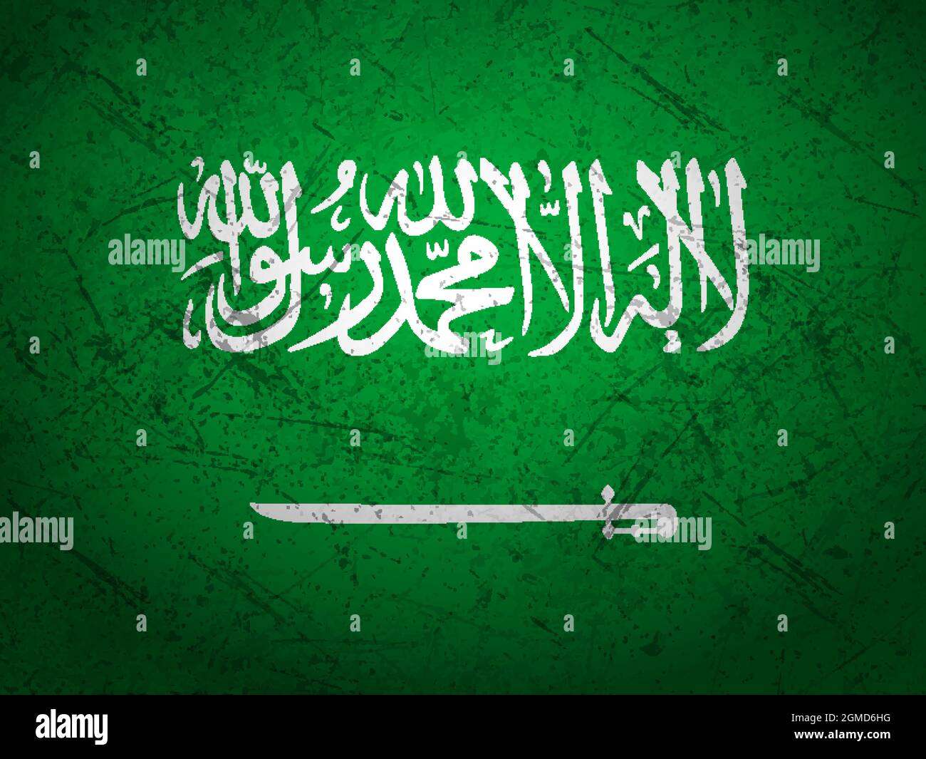 Grunge Saudi Arabia flag textured background. Vector illustration Stock ...