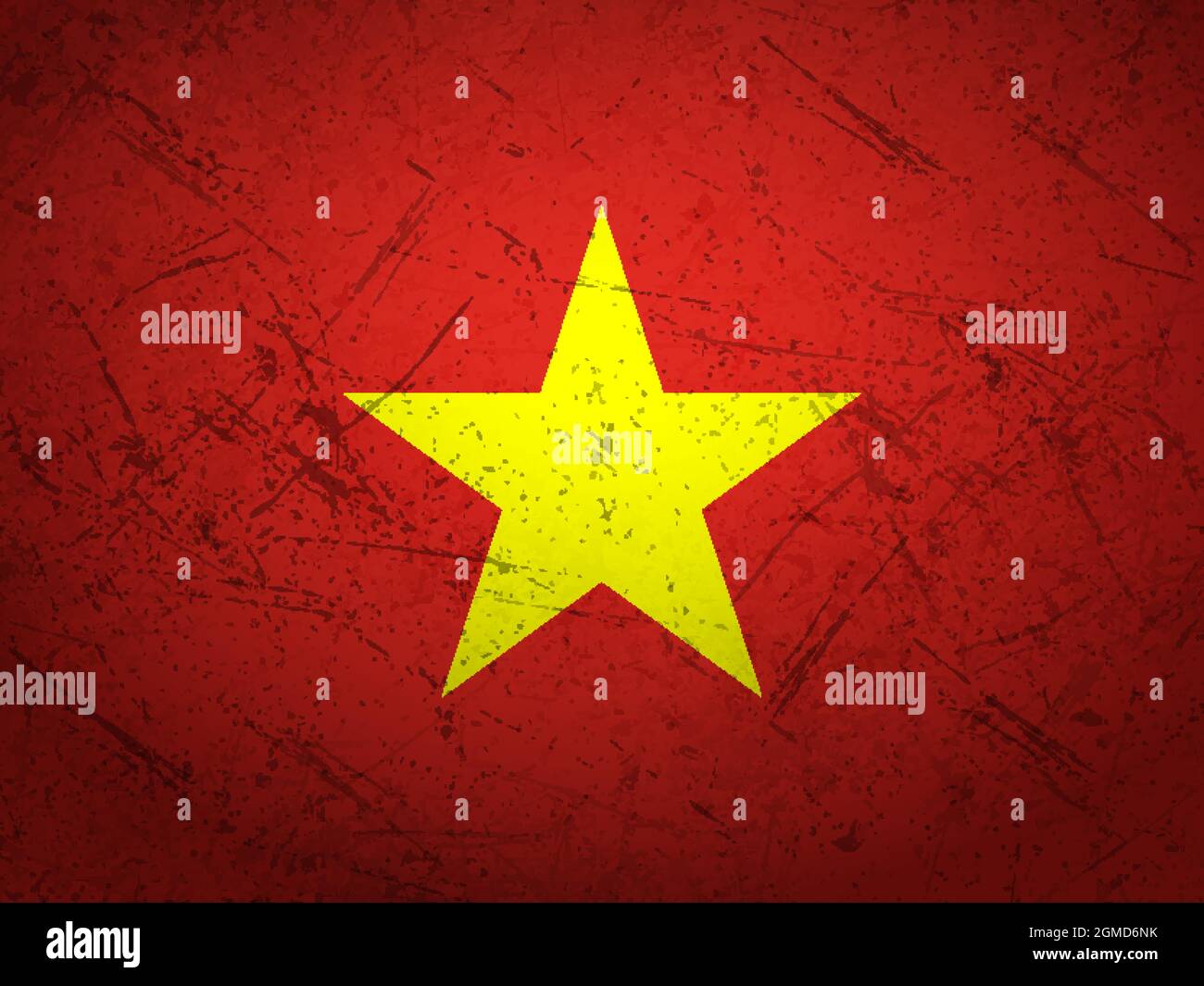 Grunge Vietnam flag textured background. Vector illustration Stock ...