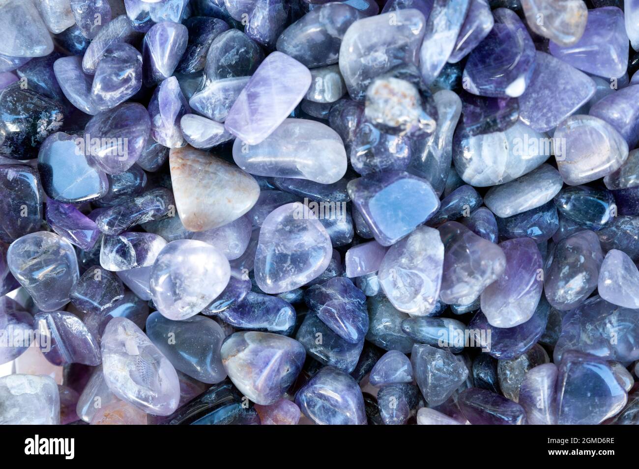 Natural stone, healing stones, colored stones, stone ornaments Stock ...