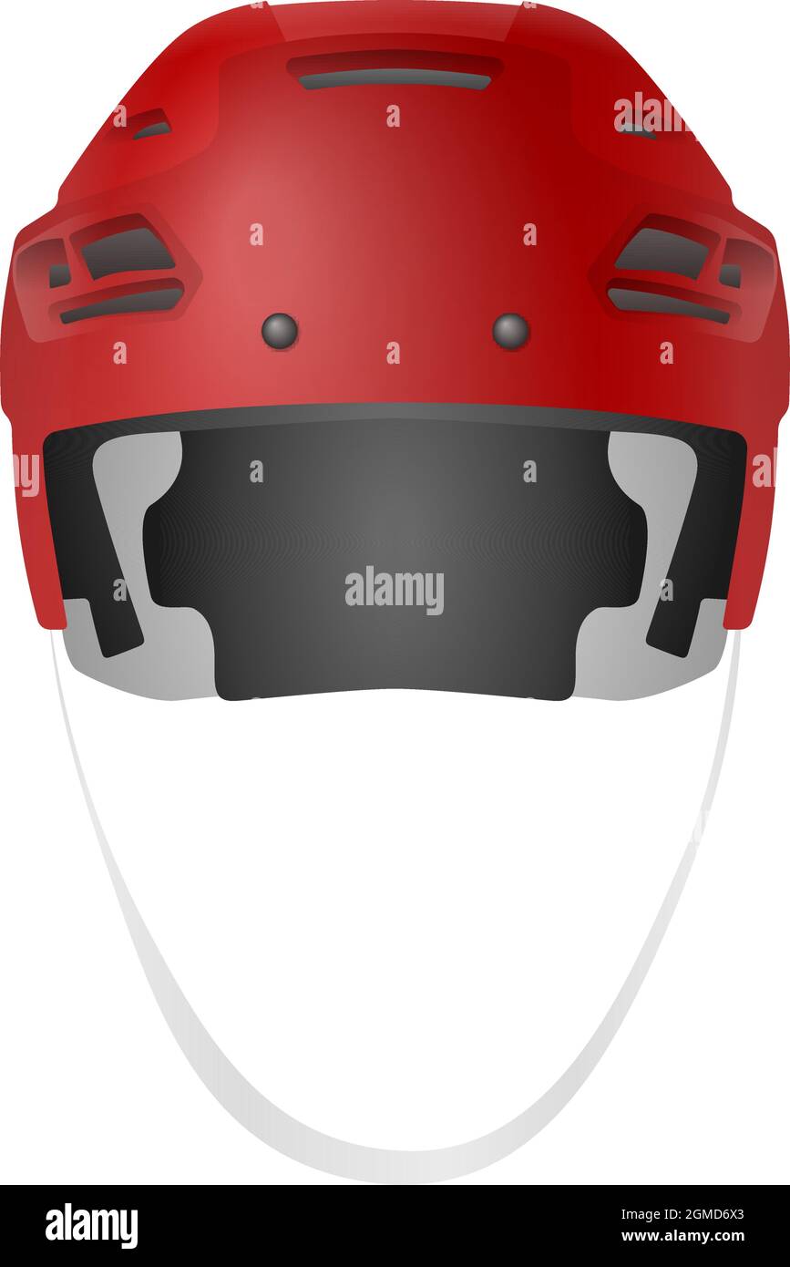 Hockey helmet on a white background. Vector illustration Stock Vector ...