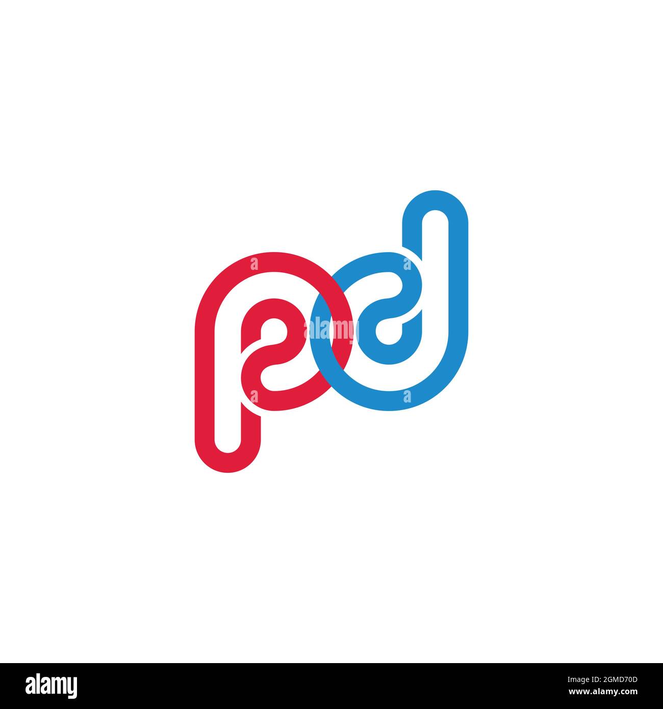 letter pd linked overlapping thin line geometric logo vector Stock ... letter pd linked overlapping thin line geometric logo vector Stock ...