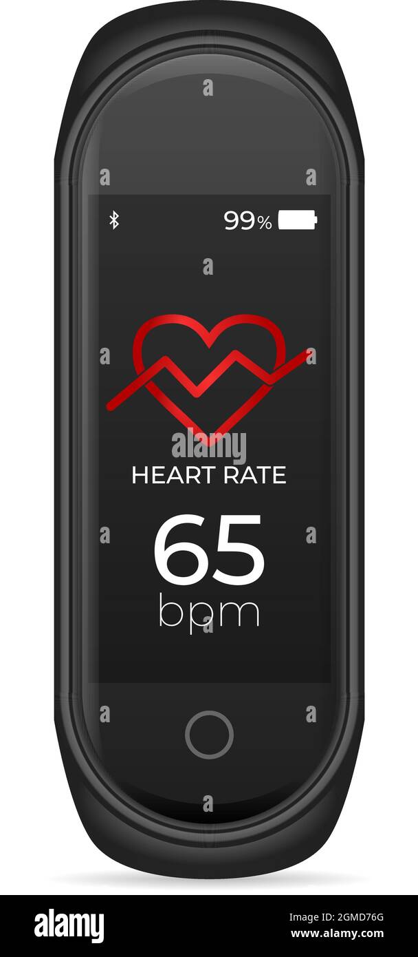 Smart band on a white background. Vector illustration Stock Vector ...