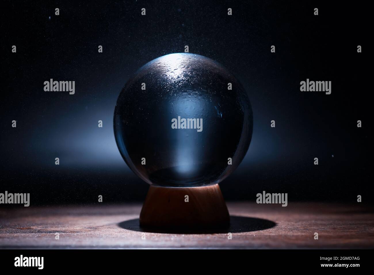 Crystal ball predict the fate. Guessing for the future Stock Photo - Alamy