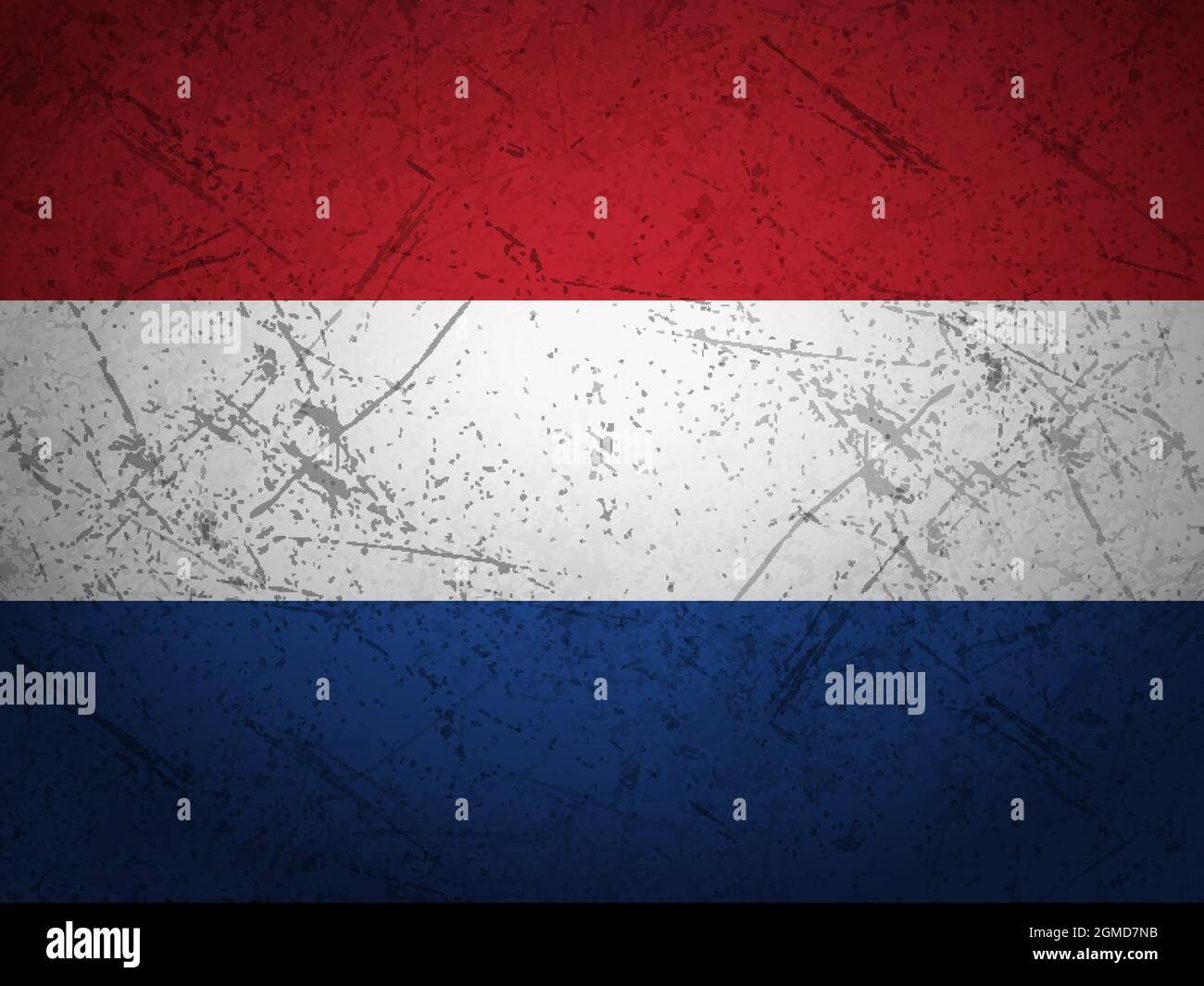 Grunge Netherlands flag textured background. Vector illustration Stock ...